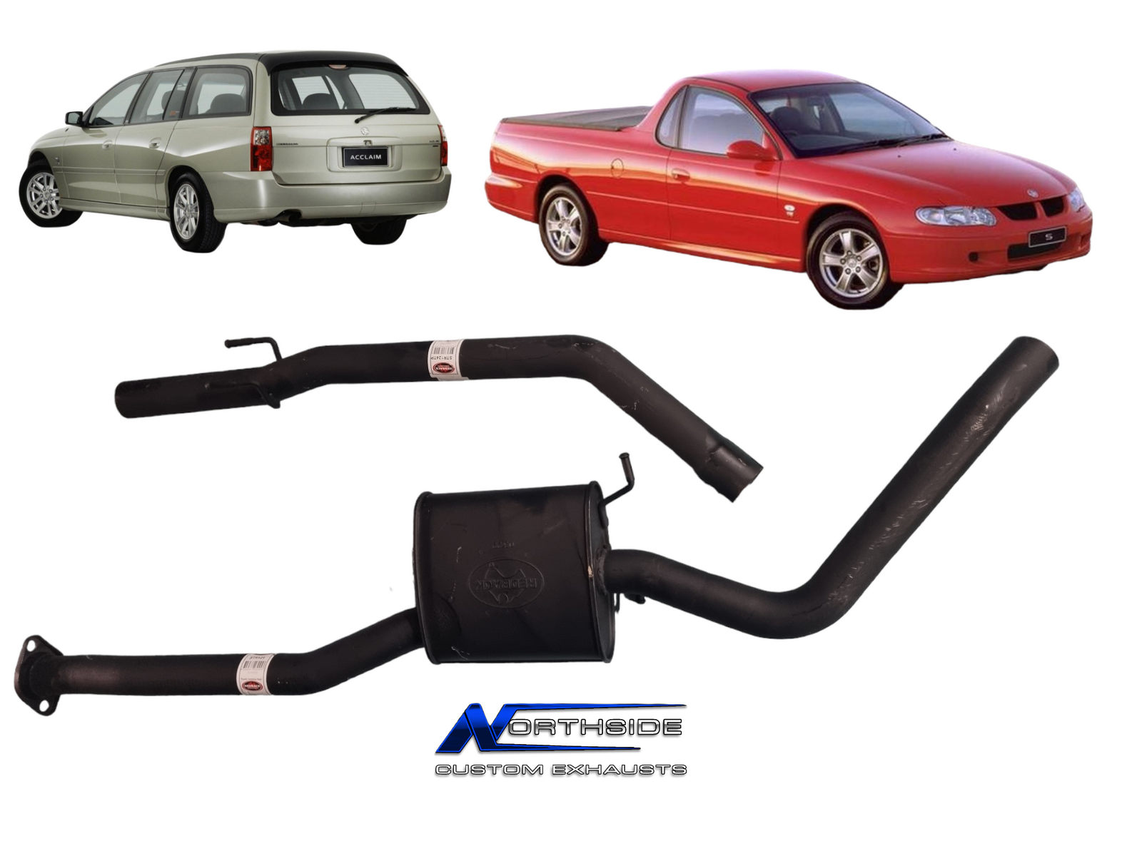 Redback 2.5" Performance Exhaust Vt - Vy V6 Ute Wagon