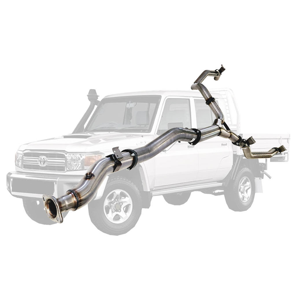Performance Exhaust for Toyota Landcruiser 79 Series VDJ79 4.5L V8 4 ...